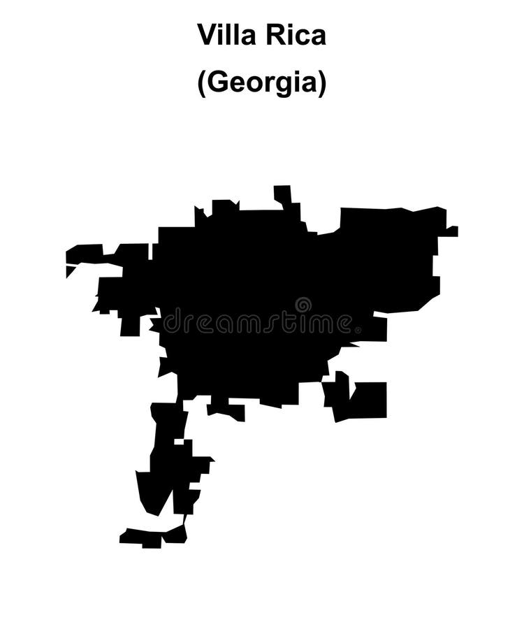 Mapa De Esquema De Villa Rica Ilustración del Vector - Ilustración de ...