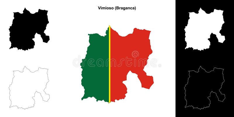 Mapa de esquema de vimioso ilustración del vector. Ilustración de ...