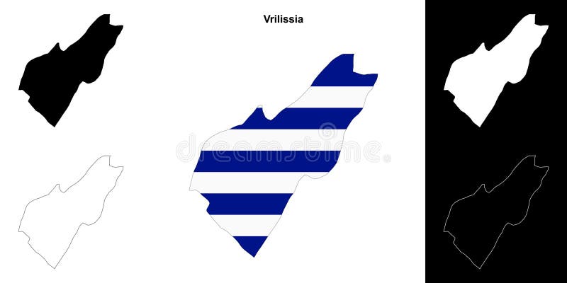 Mapa De Esquema De Vrilissia Stock de ilustración - Ilustración de ...