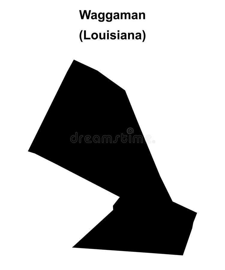 Mapa De Esquema De Waggaman Ilustración del Vector - Ilustración de ...