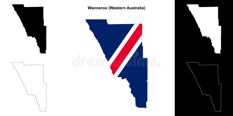 Mapa De Esquema De Wanneroo Ilustración del Vector - Ilustración de ...