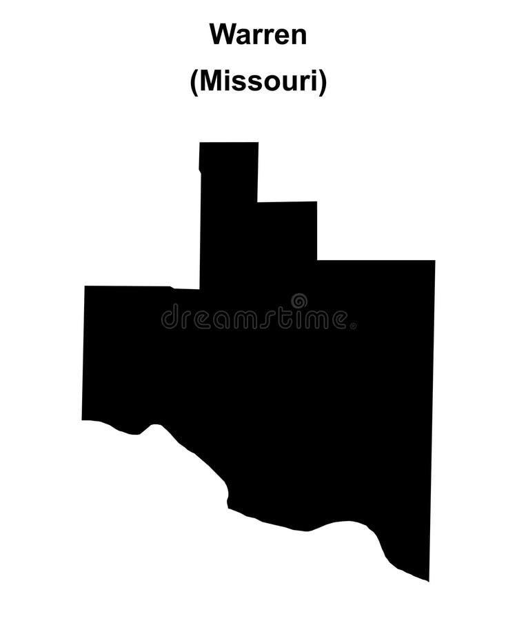Mapa de esquema de Warren ilustración del vector. Ilustración de ...