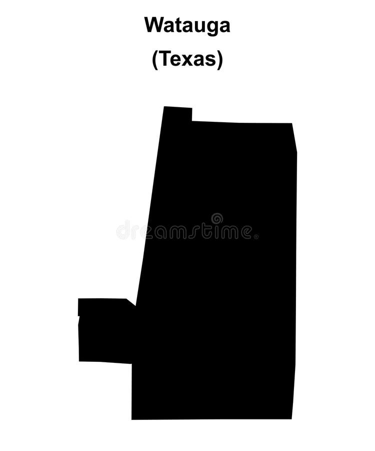 Mapa de esquema de watauga ilustración del vector. Ilustración de ...