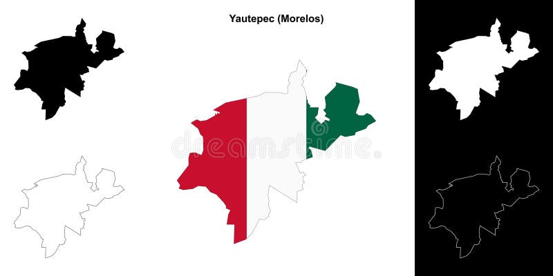 Mapa De Esquema De Yautepec Ilustración del Vector - Ilustración de ...
