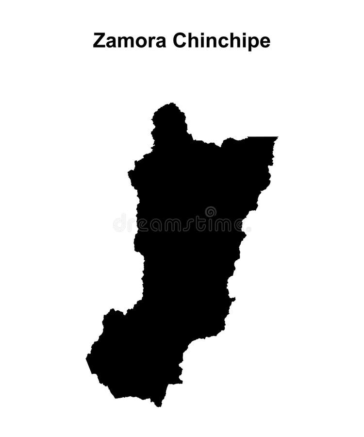 Mapa De Esquema De Zamora Chinchipe Ilustración del Vector ...