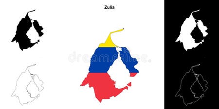 Mapa de esquema de zulia ilustración del vector. Ilustración de ...