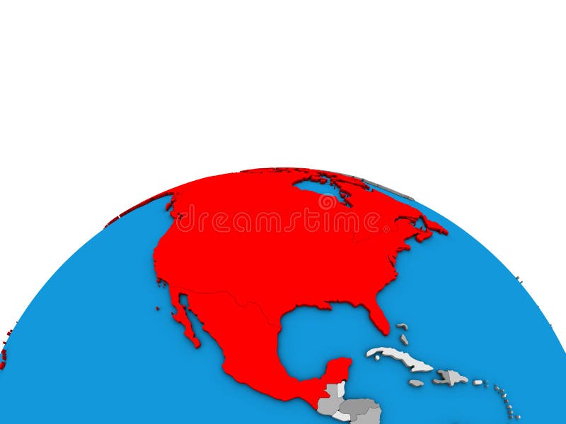 Mapa do NAFTA ilustração stock. Ilustração de central - 28480065