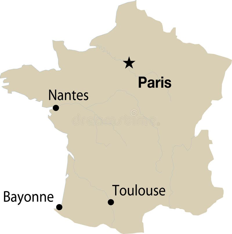 Mapa de France ilustração do vetor. Ilustração de britânica - 11193134