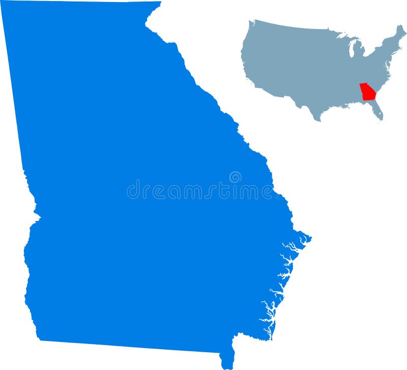 Mapa de georgia ilustración del vector. Ilustración de correspondencia ...