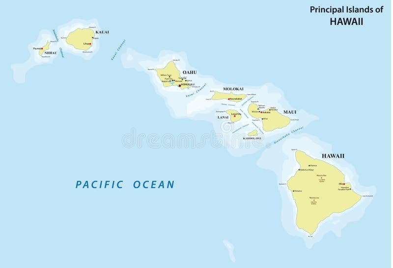 Mapa de Havaí ilustração stock. Ilustração de silhueta - 56946523