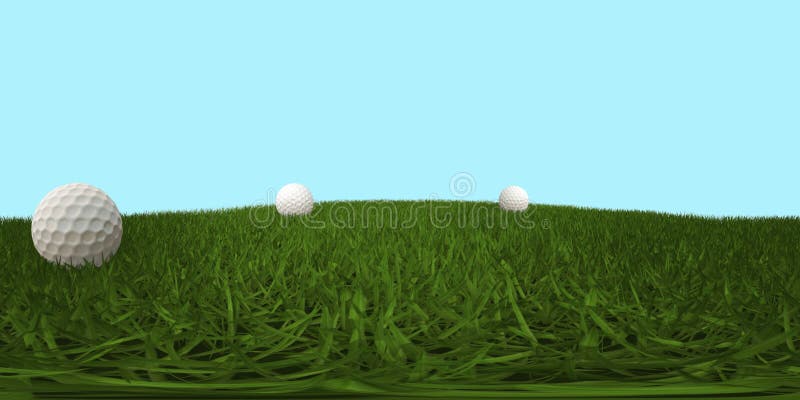 Mapa De HDRI Con Pelotas De Golf. Ilustraci?n 3D Stock de ilustración ...
