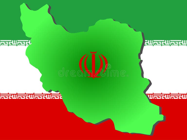 Mapa do Irão ilustração do vetor. Ilustração de iraniano - 2383037