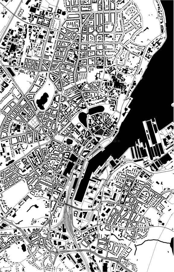 Mapa De La Ciudad De Kiel Alemania Ilustración del Vector - Ilustración ...