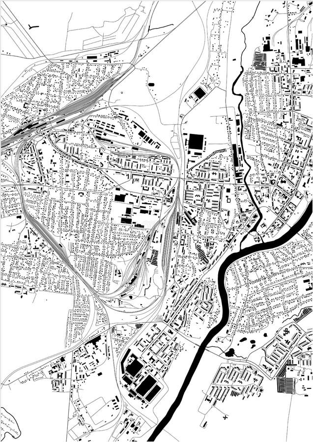 Mapa De La Ciudad De Orsha Belarus Ilustración del Vector - Ilustración ...