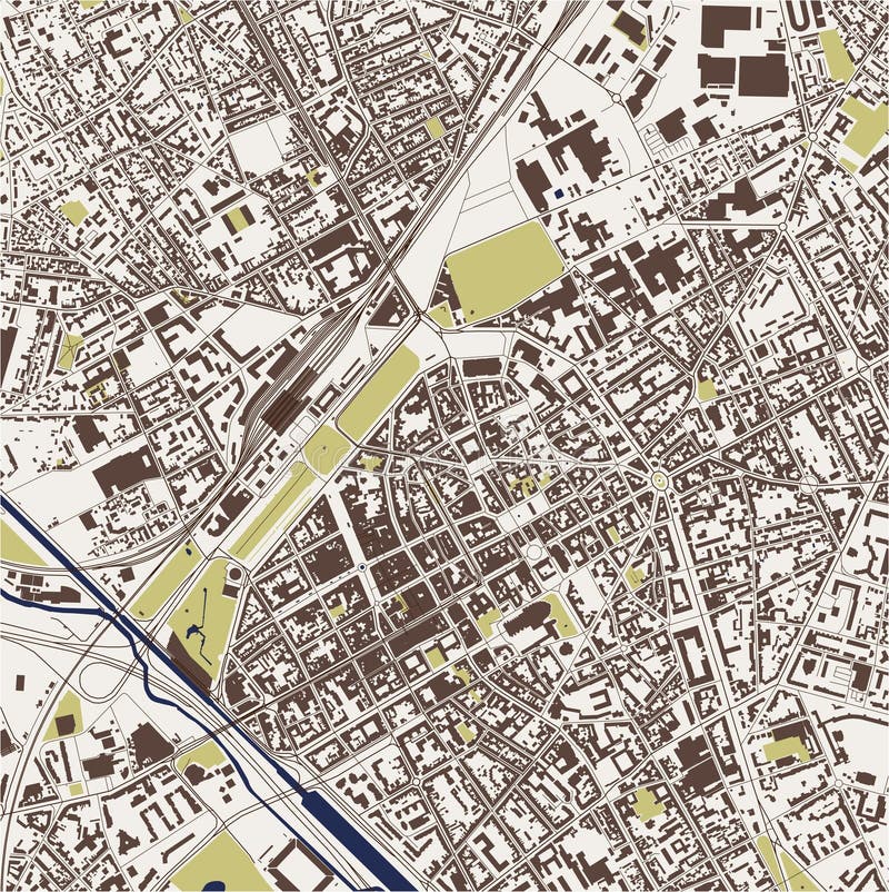 Mapa De La Ciudad De Reims, Marne, Gran Este, Francia Stock de ...