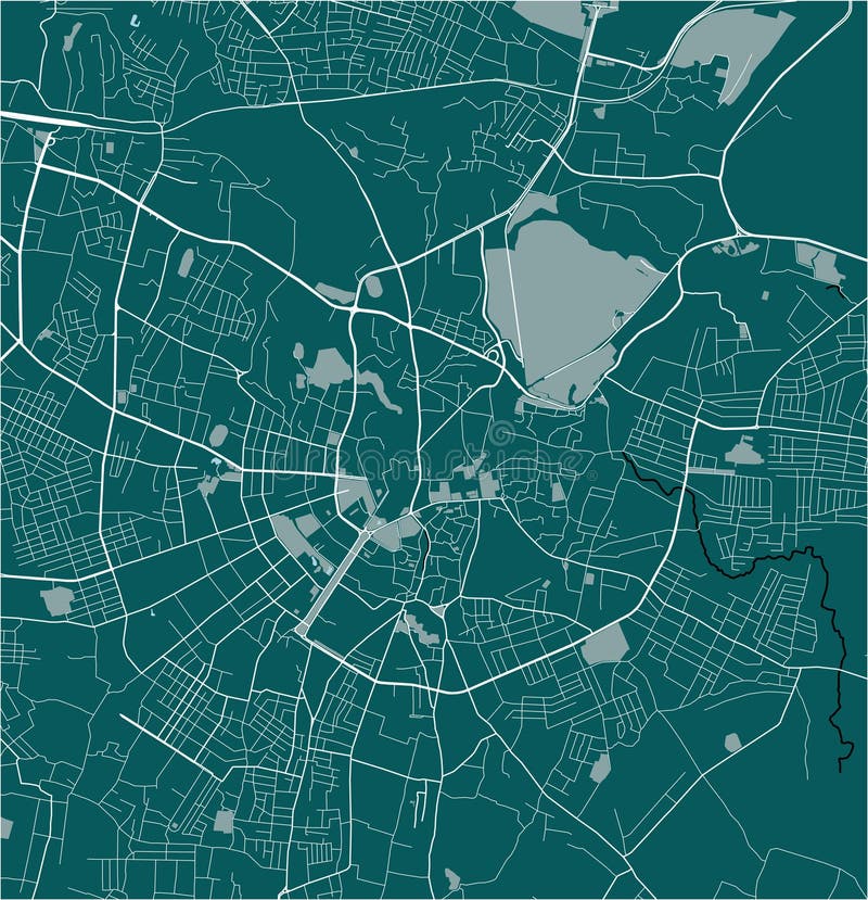 Mapa De La Ciudad De Samarcanda, Uzbekistán Stock de ilustración ...