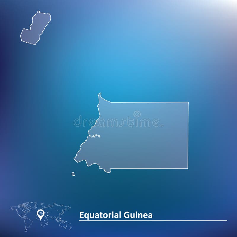 Mapa De La Guinea Ecuatorial Ilustración del Vector - Ilustración de ...