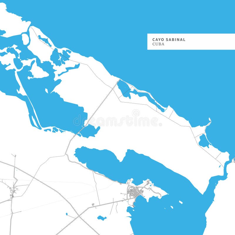 Mapa De La Isla De Cayo Sabinal Ilustración del Vector - Ilustración de ...