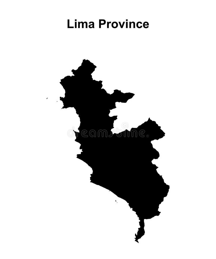 Mapa De La Provincia De Lima Ilustración del Vector - Ilustración de ...