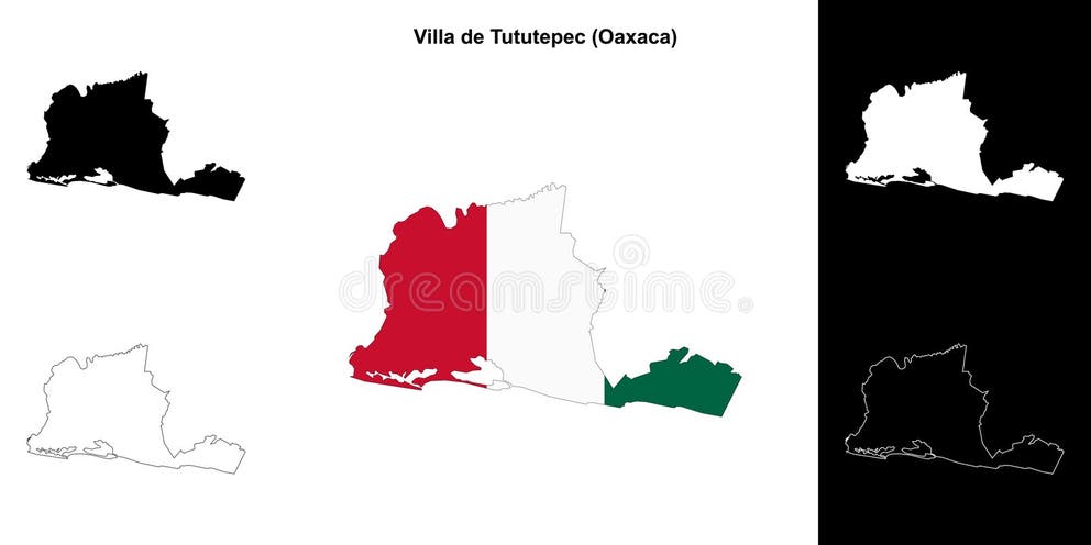 Mapa De La Villa De Tututepec Ilustración del Vector - Ilustración de ...