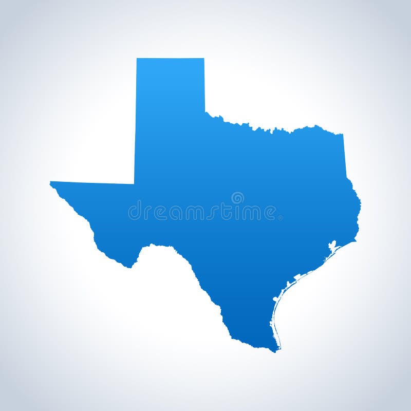 Mapa de las texas ilustración del vector. Ilustración de recorrido ...