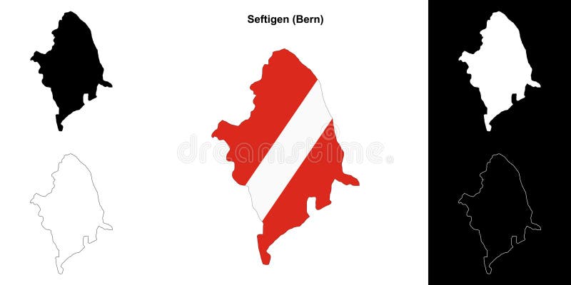 Mapa de linhas do seftigen ilustração do vetor. Ilustração de limite ...