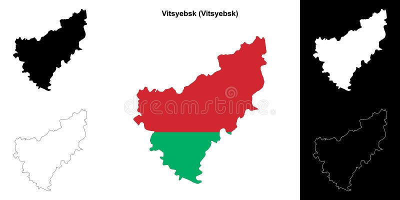 Mapa de linhas vitsyebsk ilustração do vetor. Ilustração de mapa ...