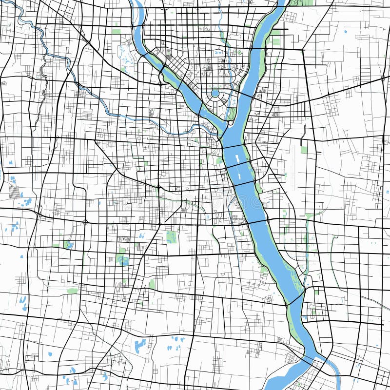 Mapa de linyi. ilustração stock. Ilustração de diagrama - 308929809