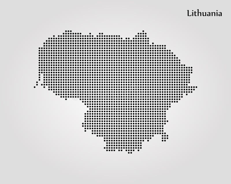Mapa De Lithuania Ilustra??o Do Vetor Mapa De Mundo Ilustração Stock ...