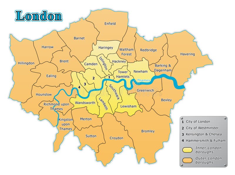 Mapa De Londres Foto de Stock - Imagem: 22668200