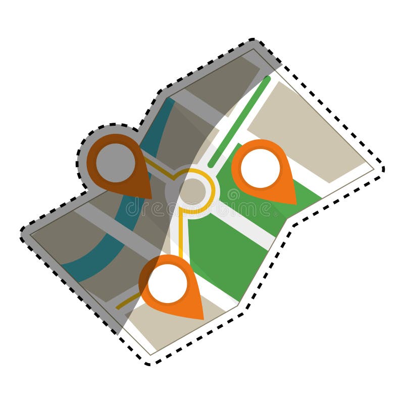 Mapa de lugar da cidade ilustração stock. Ilustração de equipamento ...