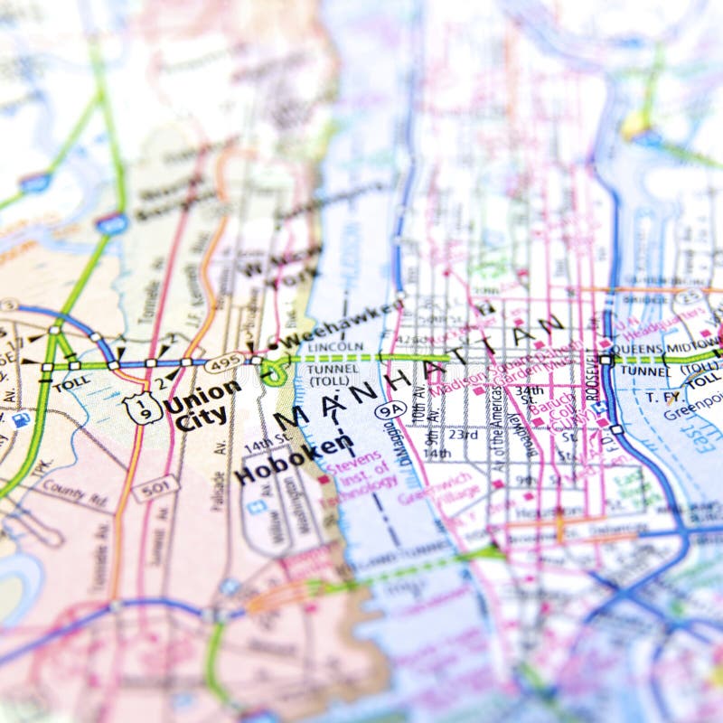 Mapa de Manhattan imagen de archivo. Imagen de manhattan - 42374025