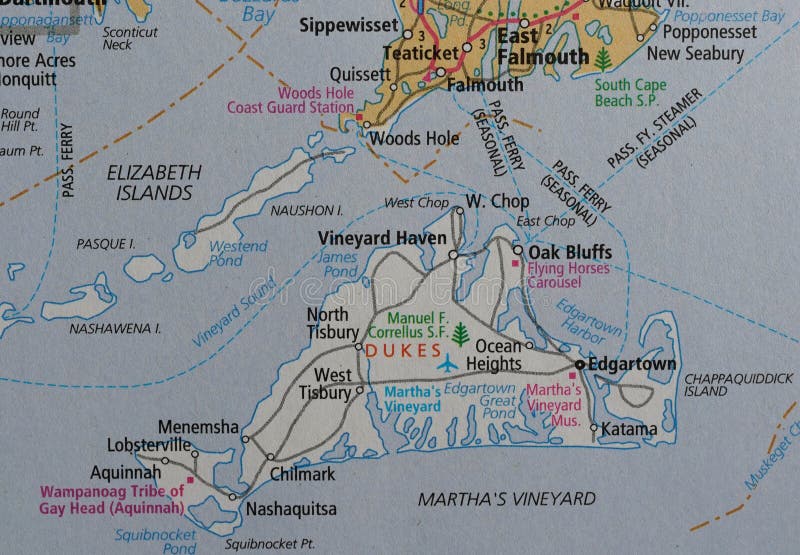 Mapa de marthas vineyard foto de stock editorial. Imagem de martha ...