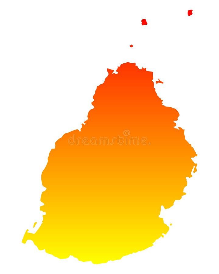 Mapa de Mauricio ilustración del vector. Ilustración de isla - 120475591