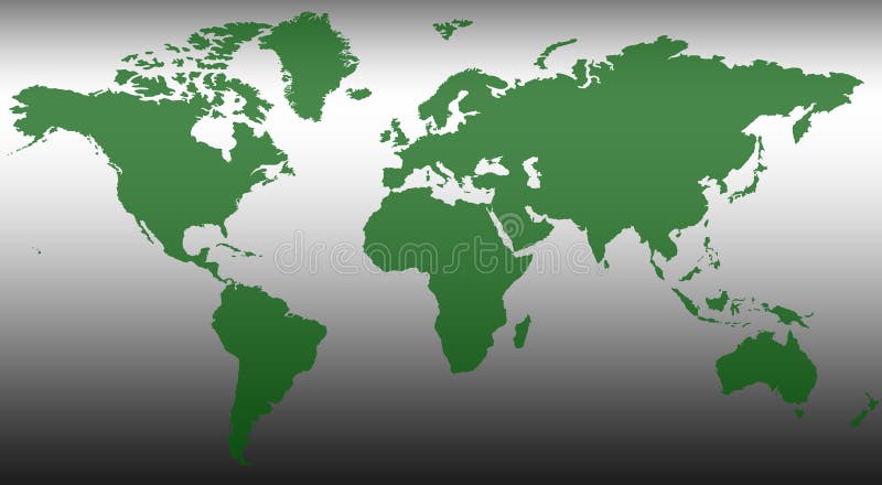 Mapa de mundo ilustração stock. Ilustração de digital - 5962456