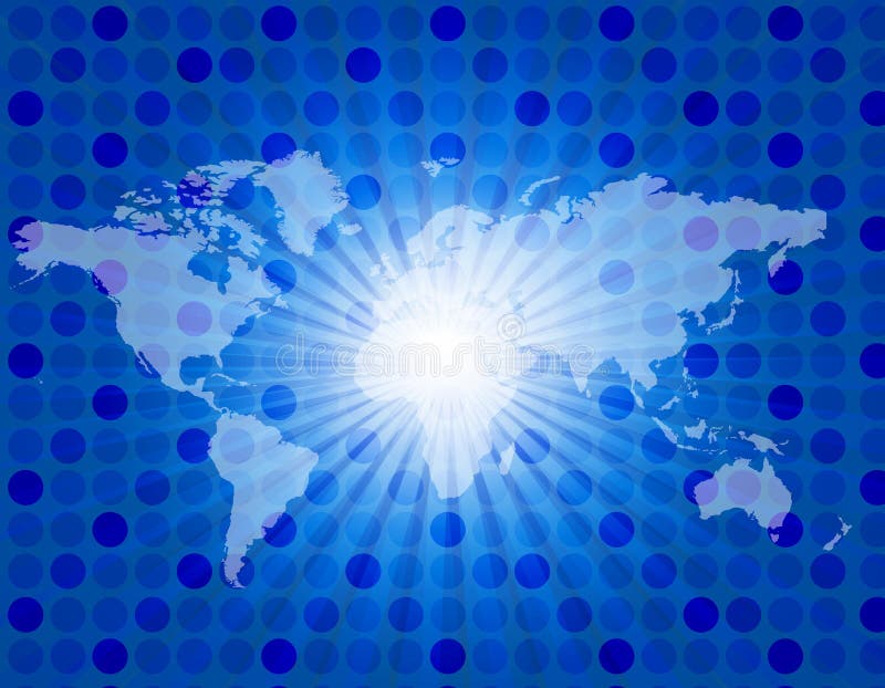 Mapa do mundo ilustração stock. Ilustração de retro, pontilhado - 8388944