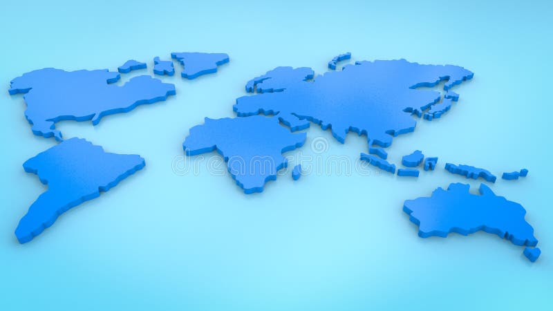 Mapa de mundo azul ilustração stock. Ilustração de topografia - 89807765