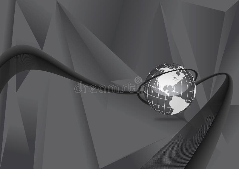 Mapa de mundo dinâmico ilustração do vetor. Ilustração de elemento ...