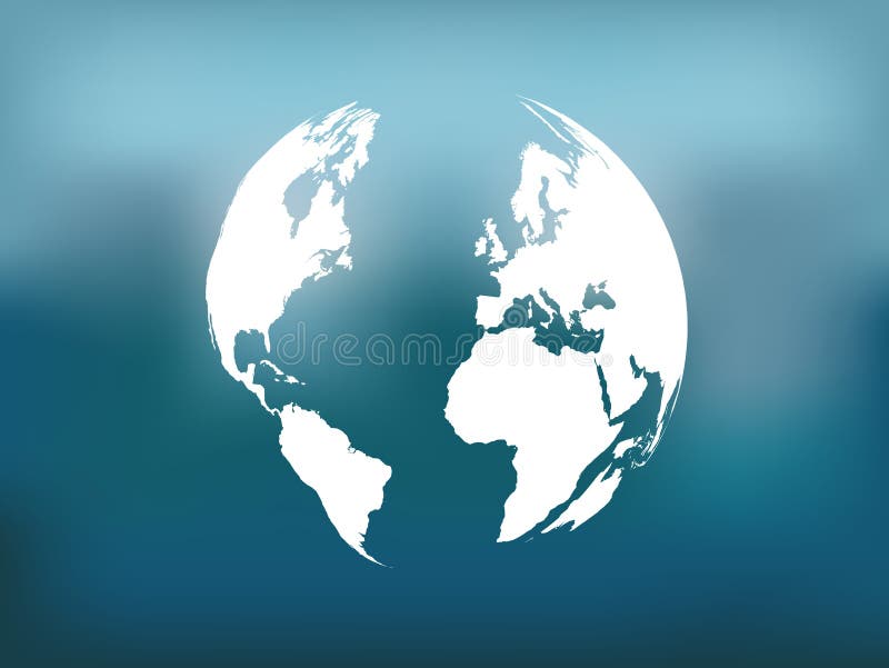 Mapa de mundo moderno ilustração do vetor. Ilustração de américa - 64217224