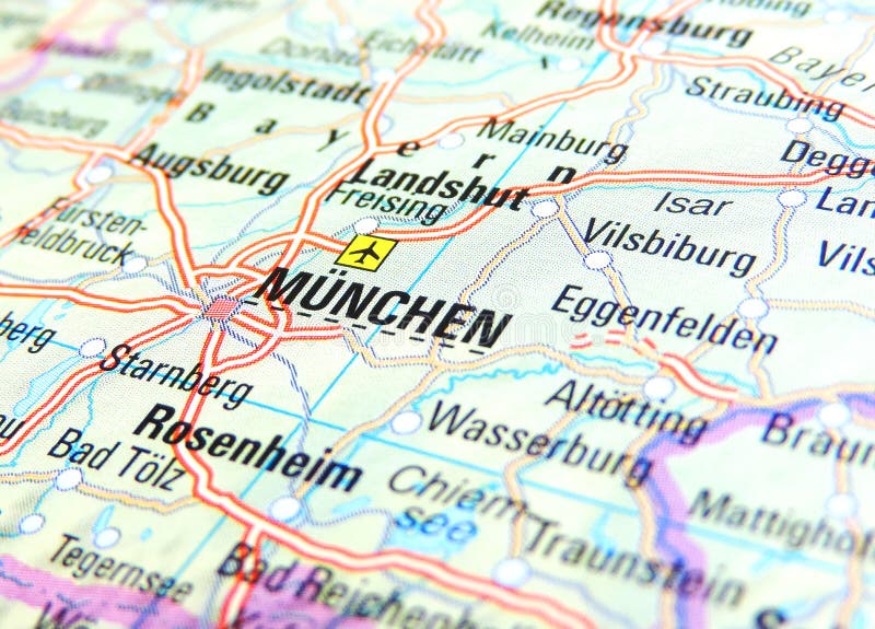 Mapa de Munich imagem de stock. Imagem de efeito, germany - 70115009
