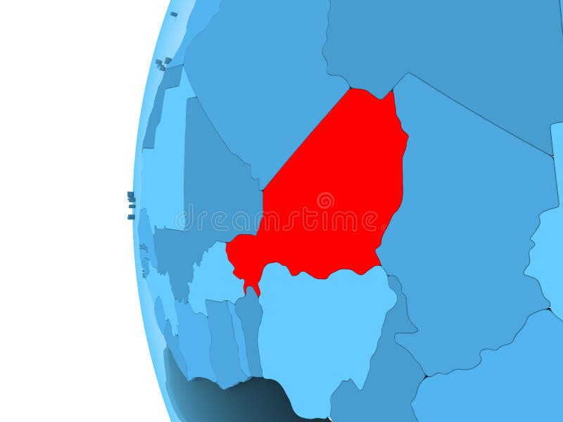 Mapa de Niger ilustração stock. Ilustração de objeto - 124777042