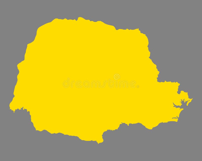 Mapa de Parana ilustração do vetor. Ilustração de cartografia - 104116207