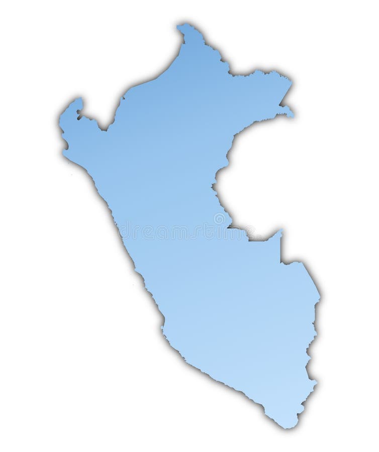 Mapa de Peru ilustração stock. Ilustração de mapa, mercador - 7081139
