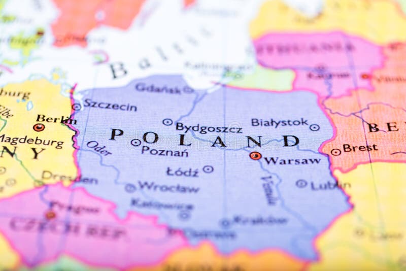 Mapa de Poland foto de stock. Imagem de curso, geografia - 47254838