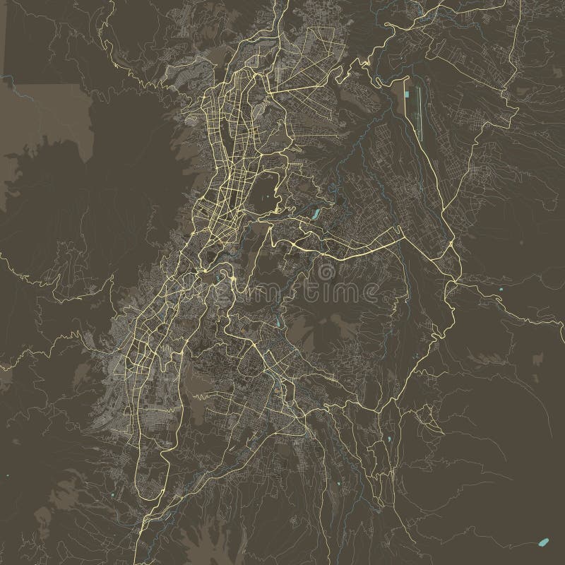 Mapa de quito ecuador ilustración del vector. Ilustración de silueta ...