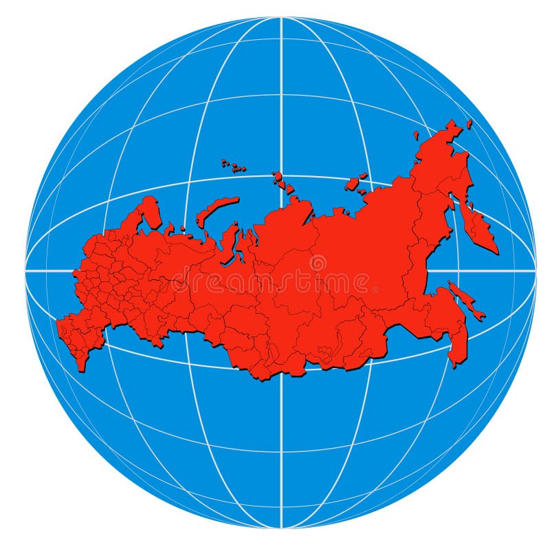 Mapa de relevo de Rússia ilustração do vetor. Ilustração de oceano ...