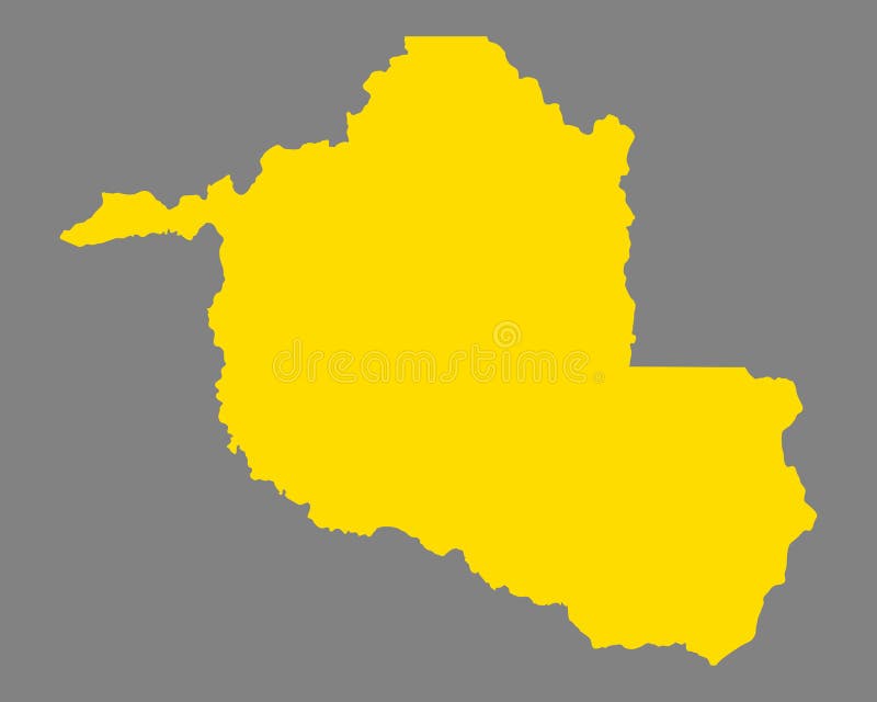 Mapa de Rondonia ilustração do vetor. Ilustração de vetor - 92232831