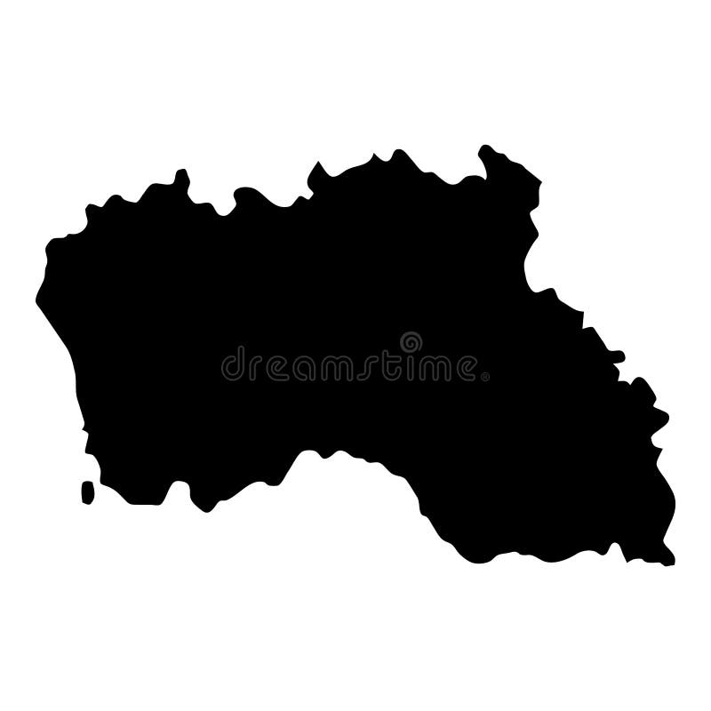 Mapa de Santa Maria Island ilustración del vector. Ilustración de ...