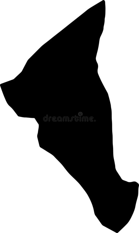 Mapa De Silueta De Tutong Brunei Con Fondo Transparente Ilustración del ...