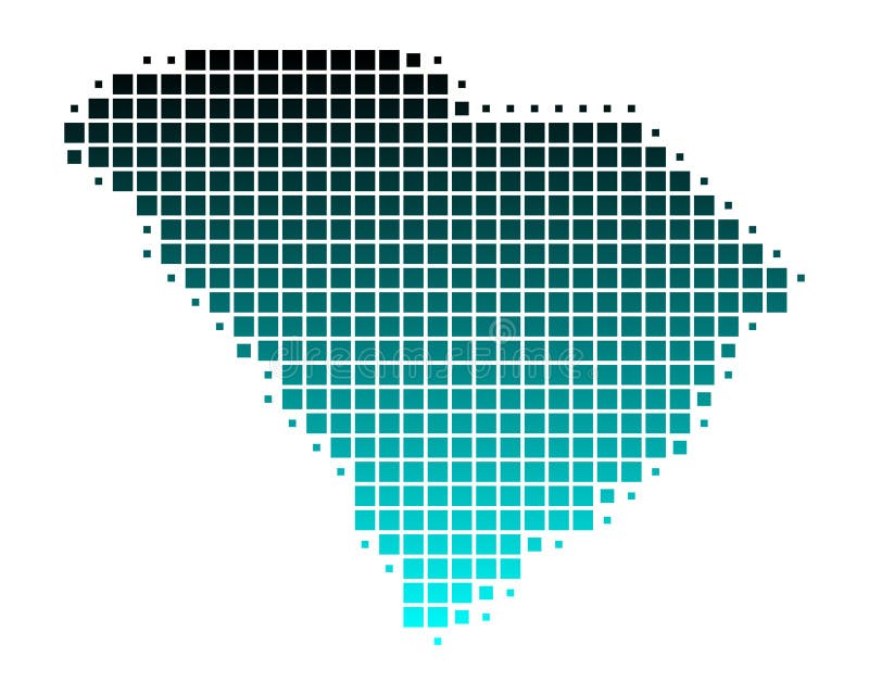 Mapa de South Carolina ilustração stock. Ilustração de fundo - 103600732